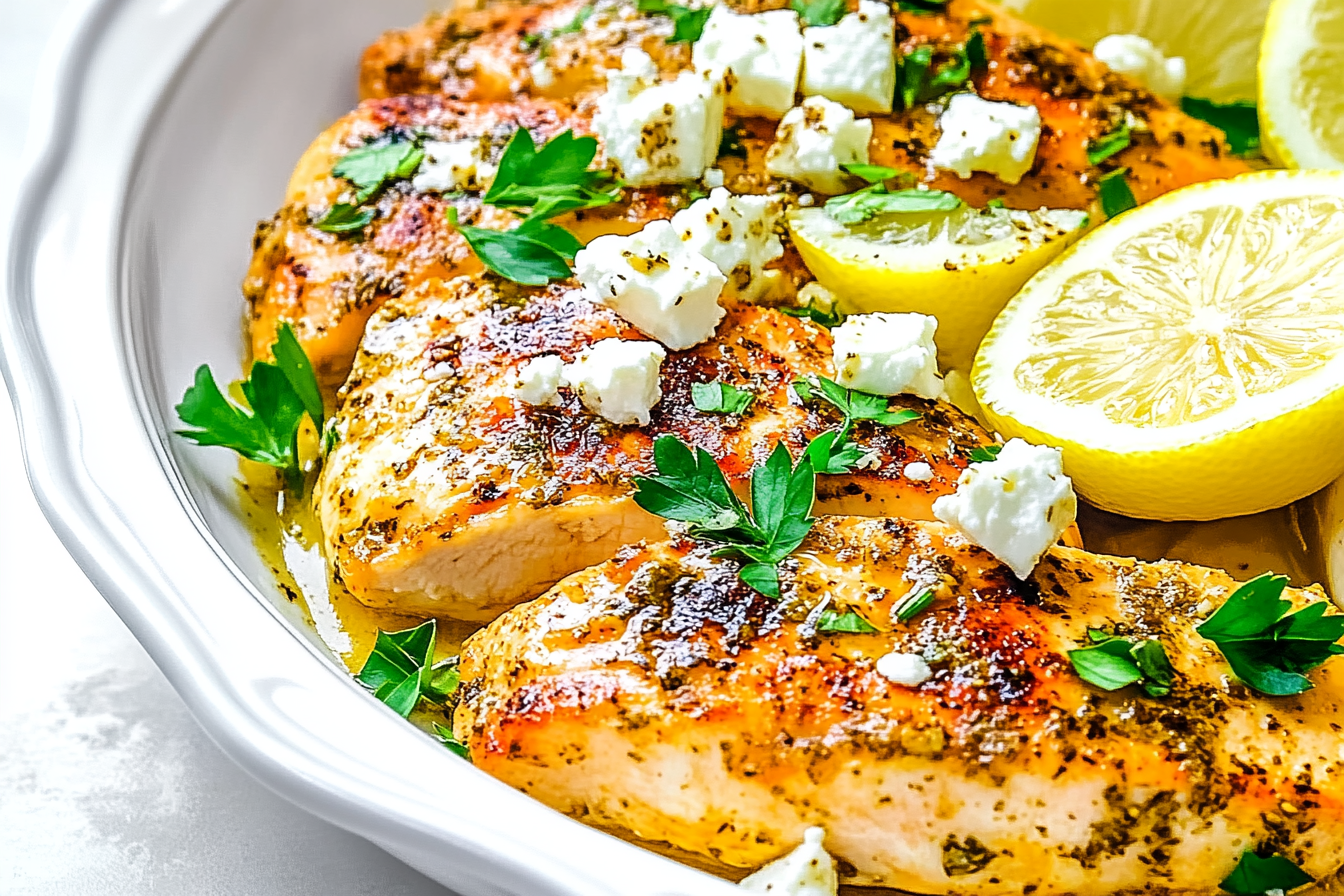 Greek Chicken with Lemon Feta