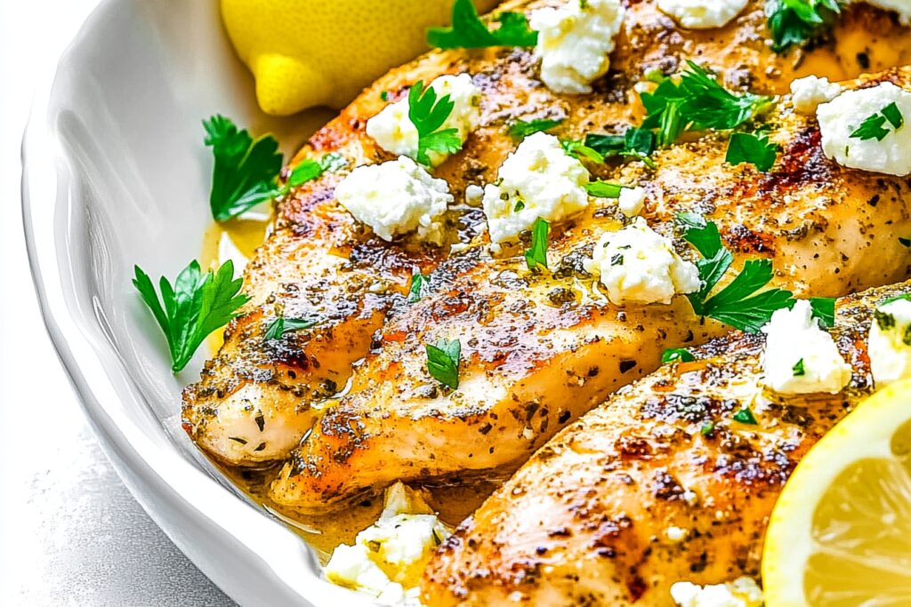 Greek Chicken with Lemon Feta