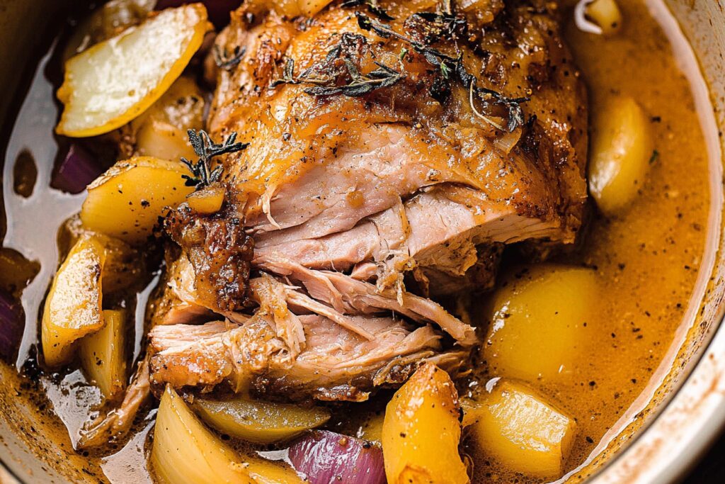 Apple Cider Braised Pork Shoulder
