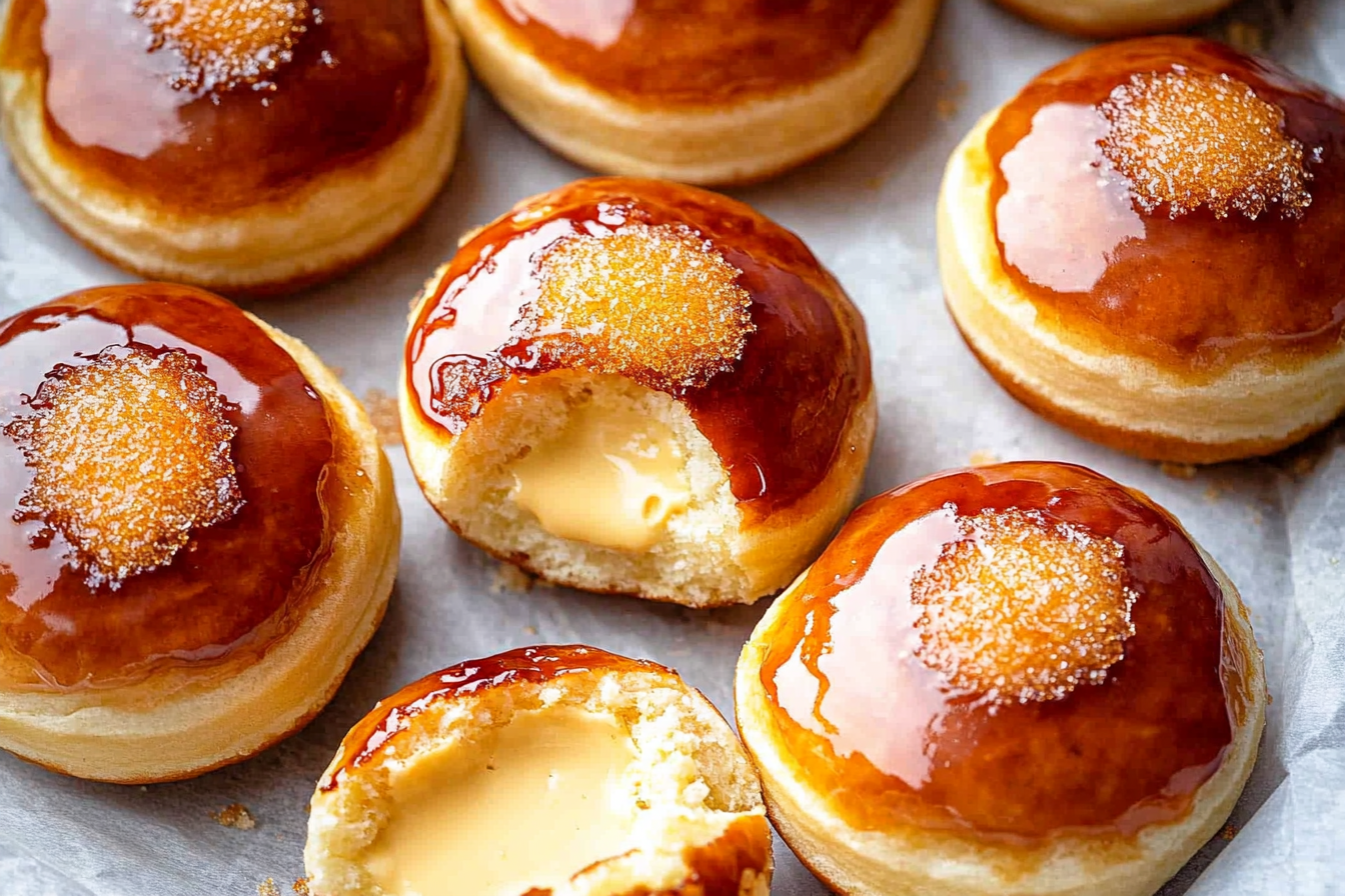 Baked Crème Brûlée Donuts