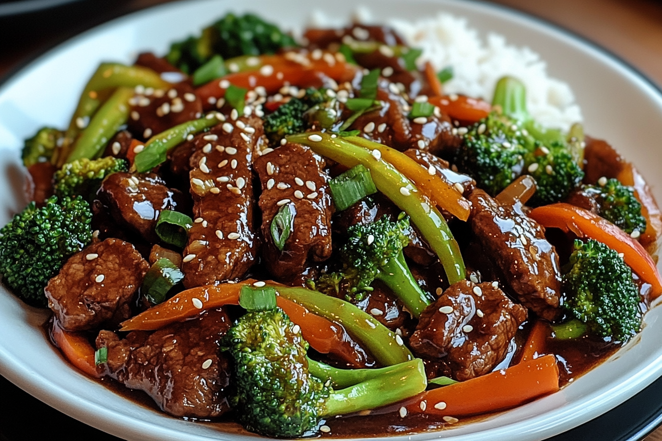 Asian Sweet Ginger Beef Stir-Fry