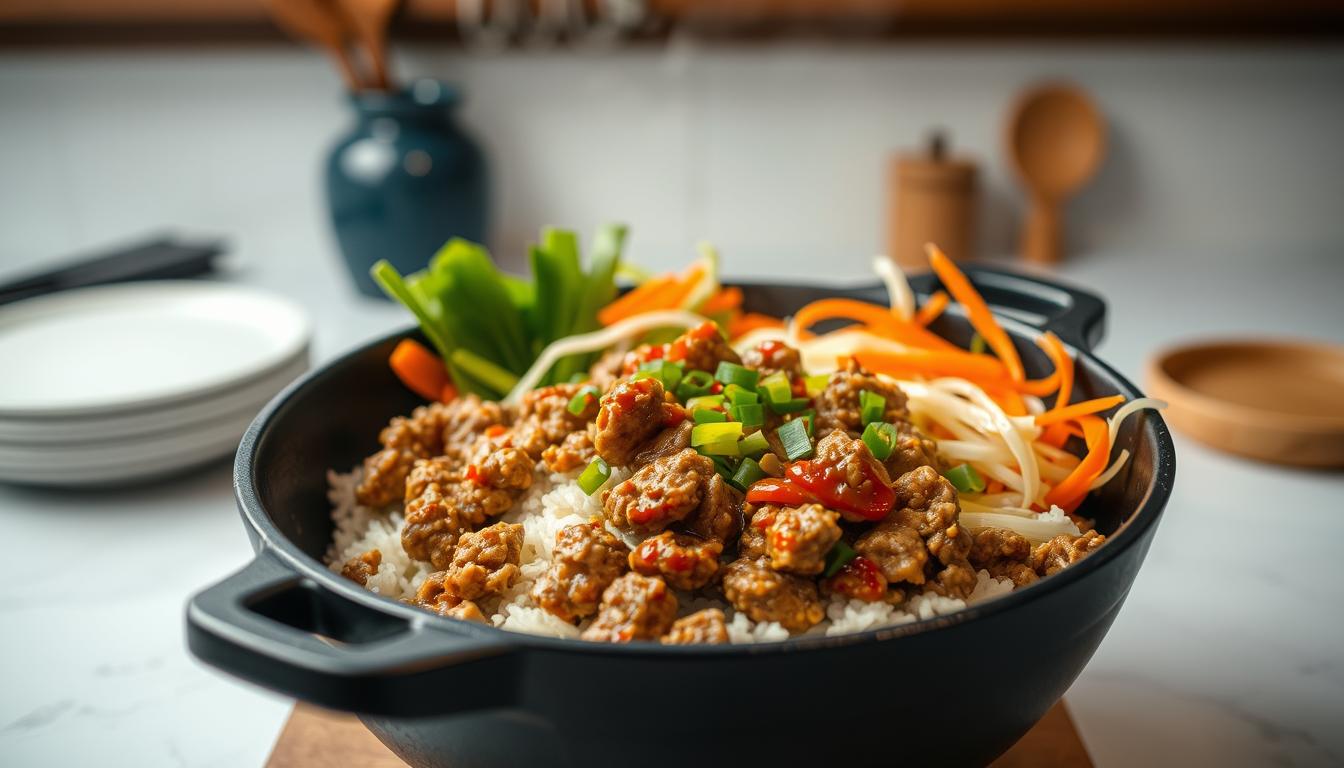 Korean Ground Pork Bowl: Quick & Flavorful Meal for You